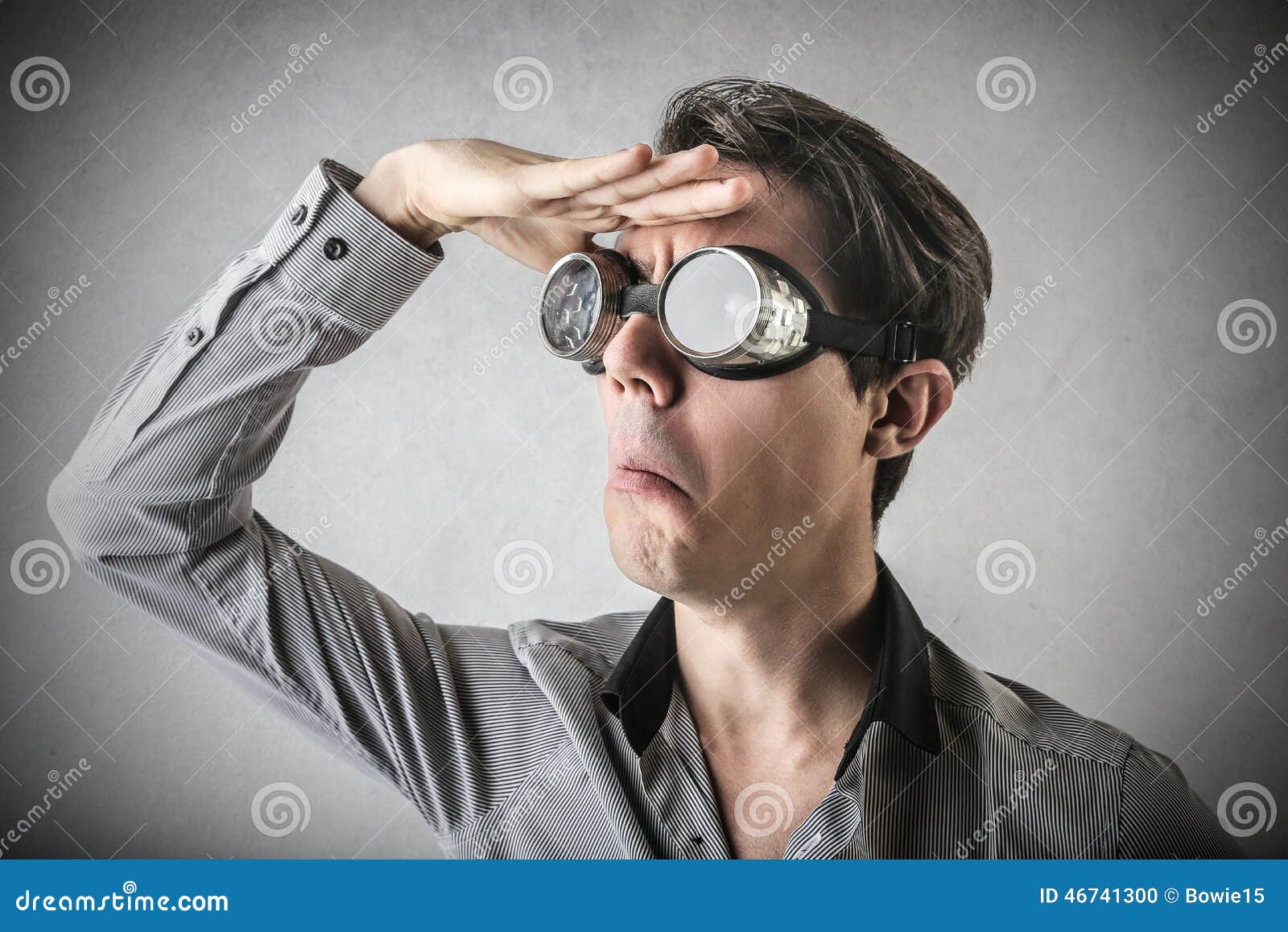 Man looking away stock photo. Image of work, away, hard - 46741300