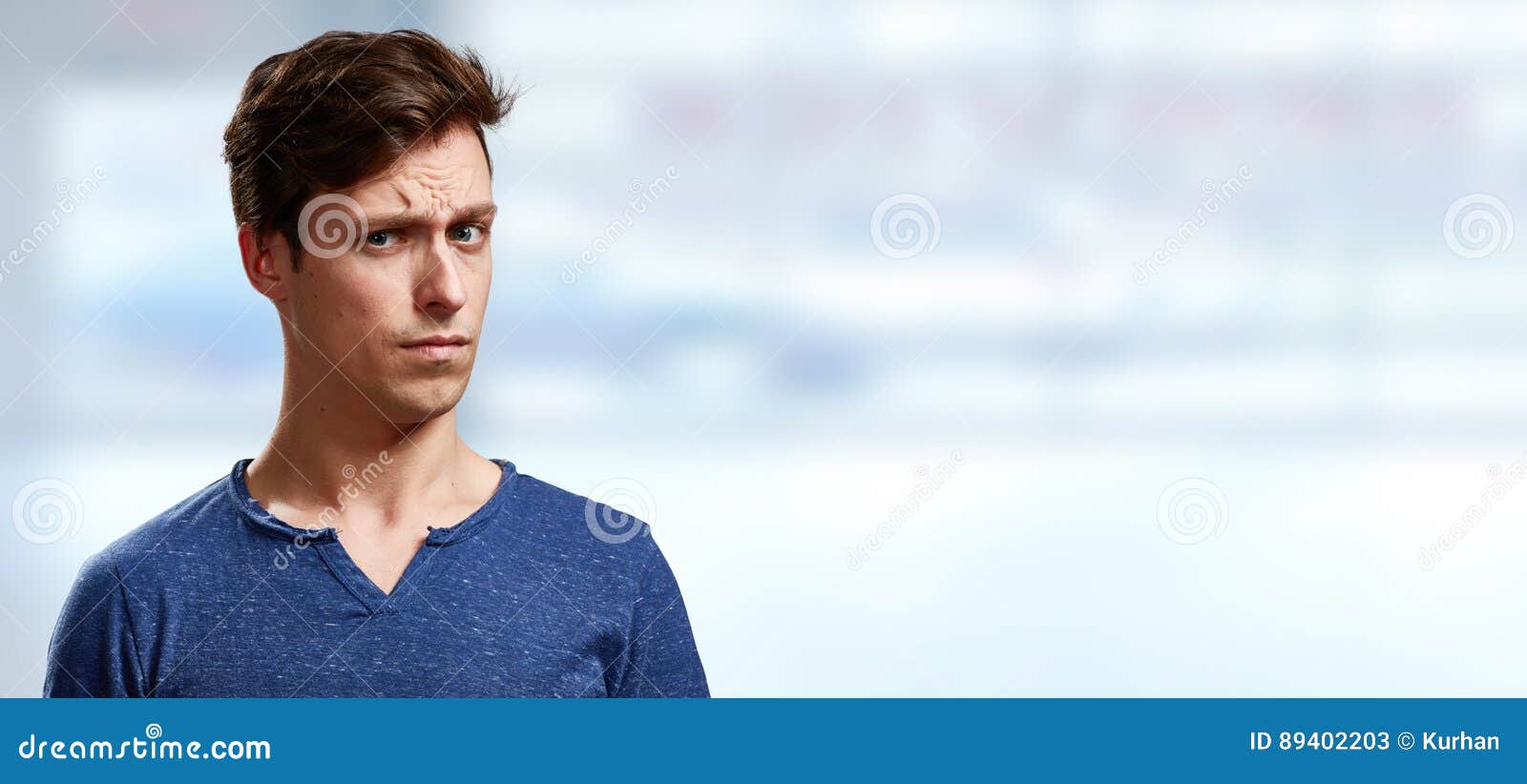Man Looking Camera with Doubt. Stock Image - Image of incomprehension ...