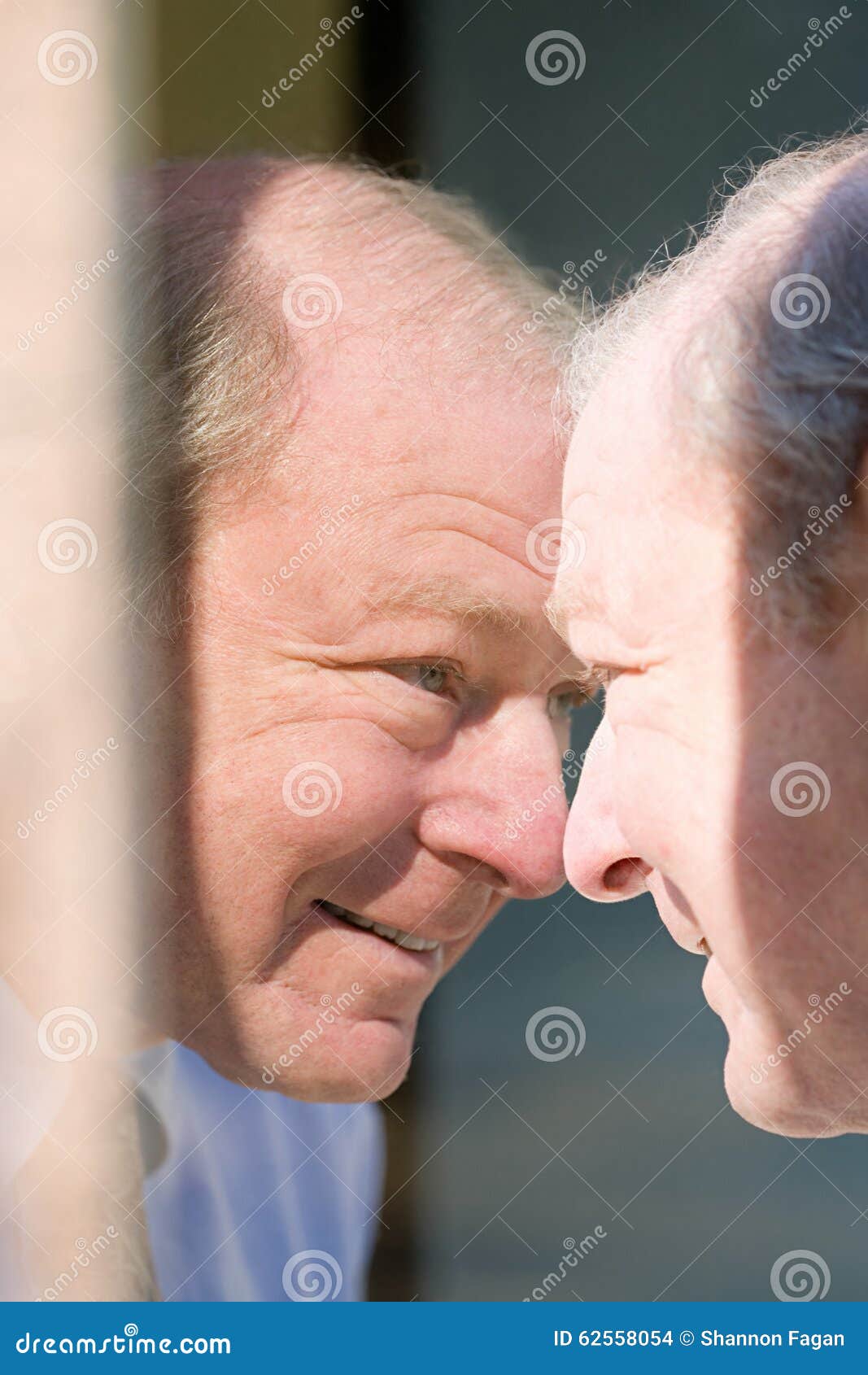 Man Looking Closely at Himself Stock Photo - Image of intensity ...