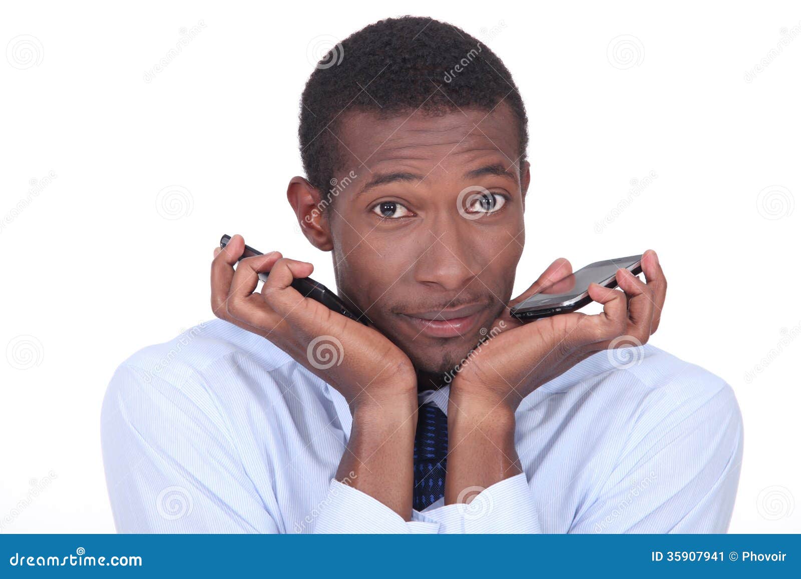 Man looking confused stock image. Image of holding, call - 35907941