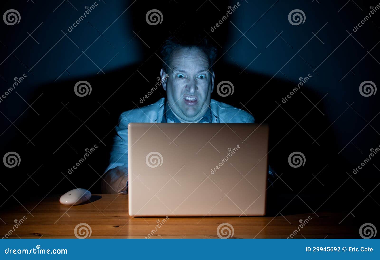 Disgusted computer guy stock photo. Image of sitting - 29945692