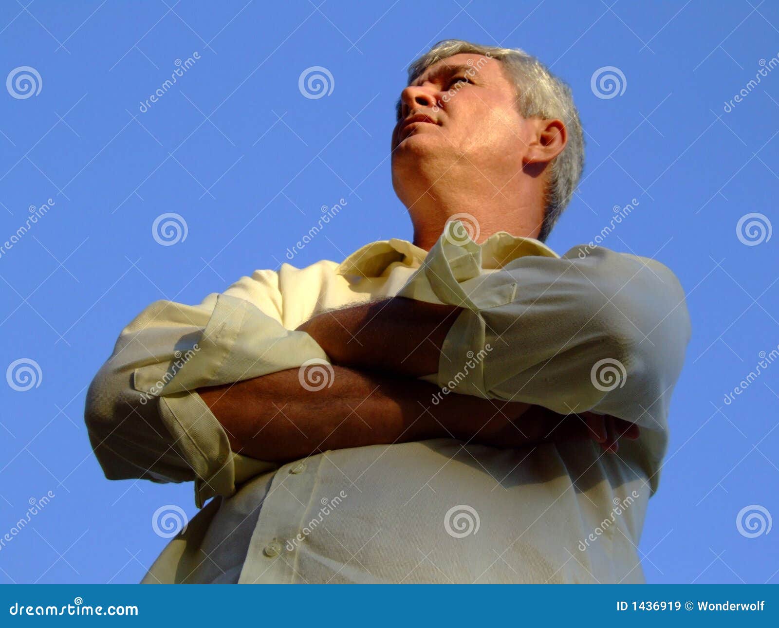 Man Looking Into The Distance Royalty Free Stock Images - Image: 1436919