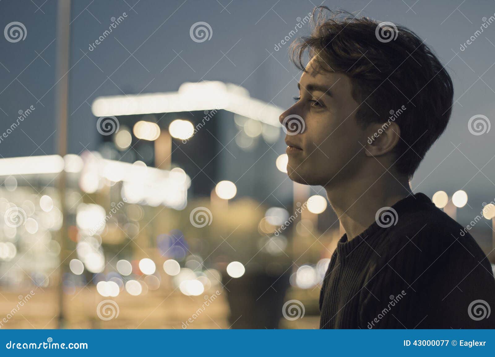 Man Looking in the Distance Stock Image - Image of modern, look: 43000077