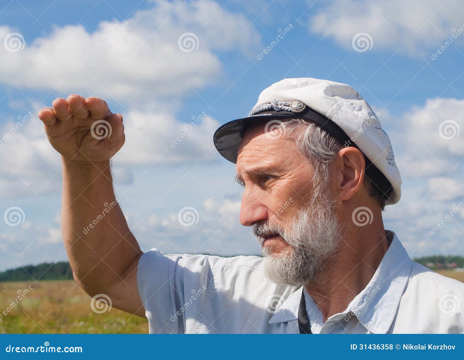Man Looking into the Distance Stock Photo - Image of distance, waiting ...