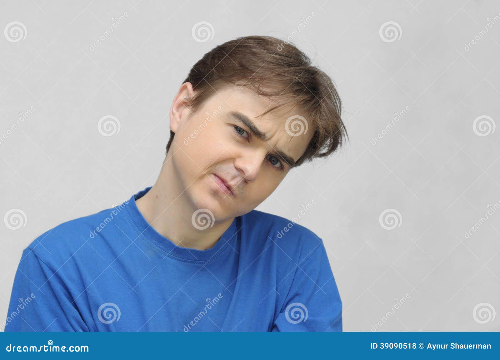 Man looking doubtfully stock photo. Image of people, look - 39090518