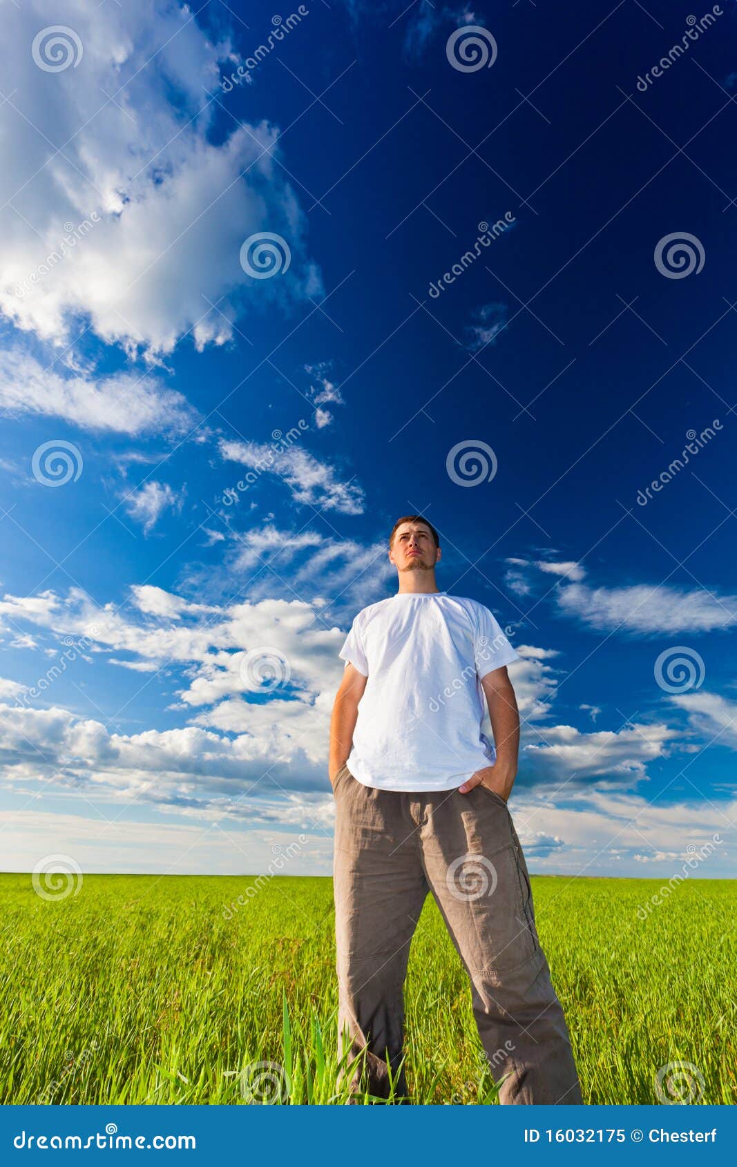 Man looking far away stock image. Image of natural, nature - 16032175