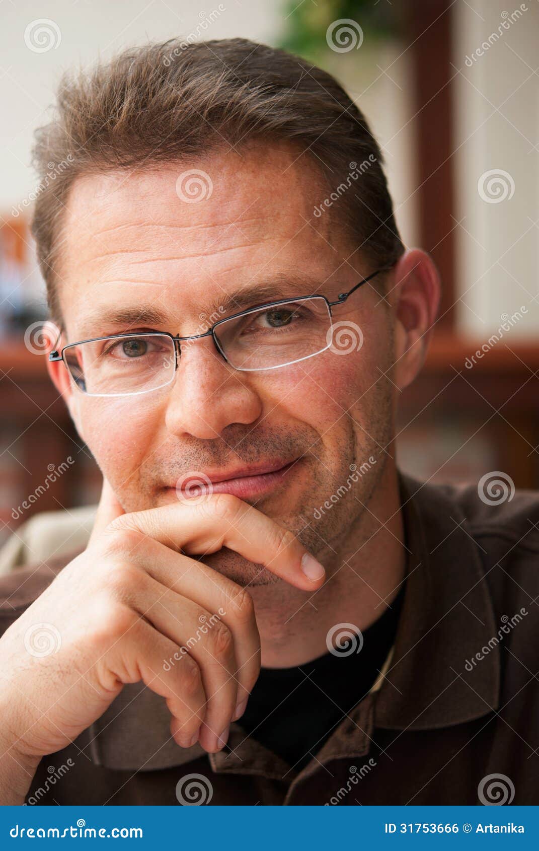 Man looking forward stock photo. Image of person, contemplative - 31753666