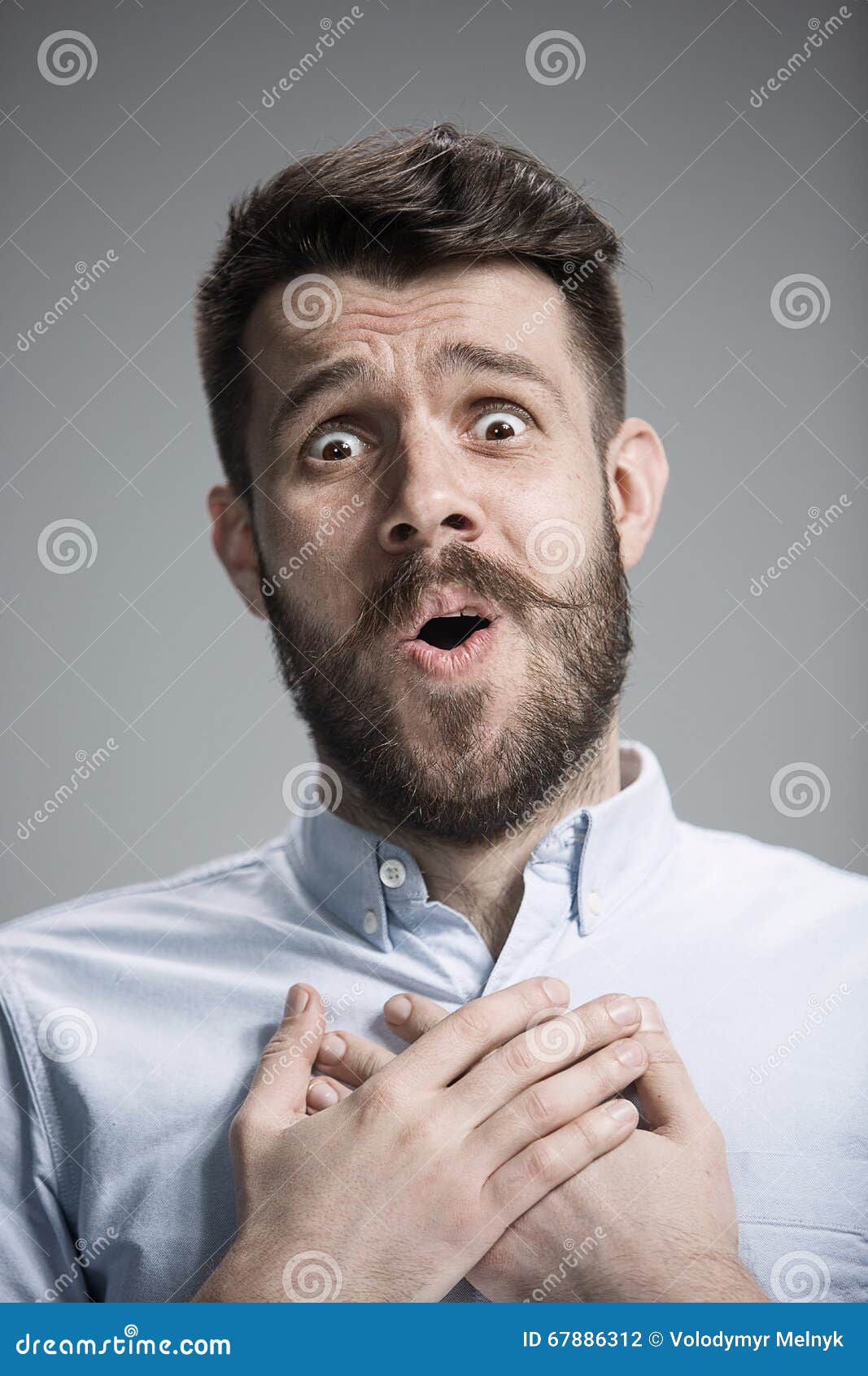 Man Looking Imploring Over Gray Background Stock Photos - Free ...
