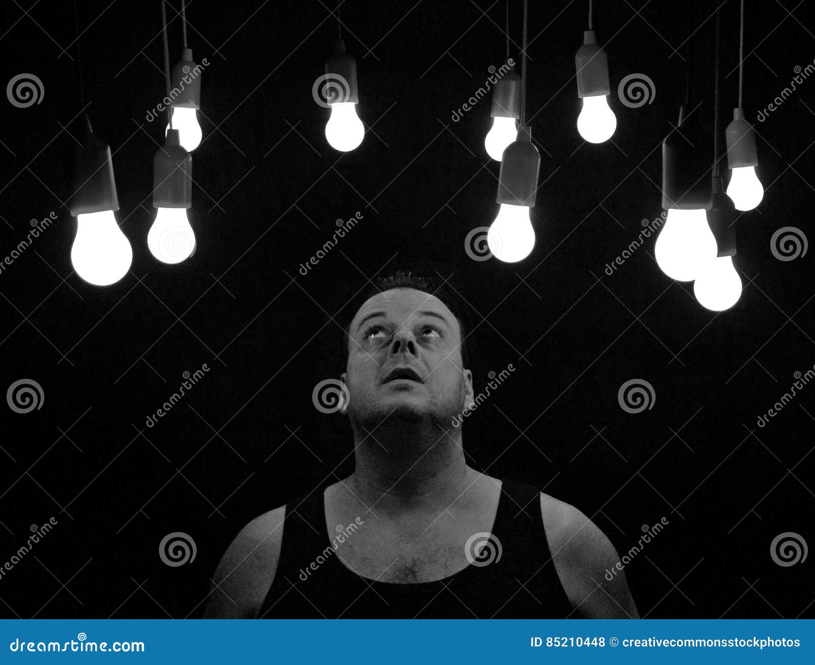 Man Looking At Lights Picture. Image: 85210448