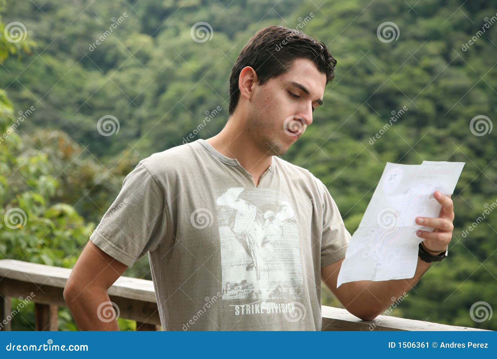 Man looking at the map stock image. Image of entrepreneur - 1506361