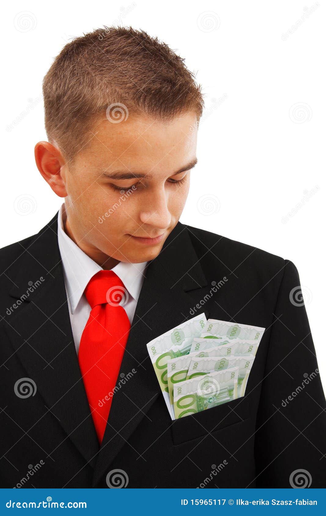 Man looking at money stock image. Image of money, looking - 15965117