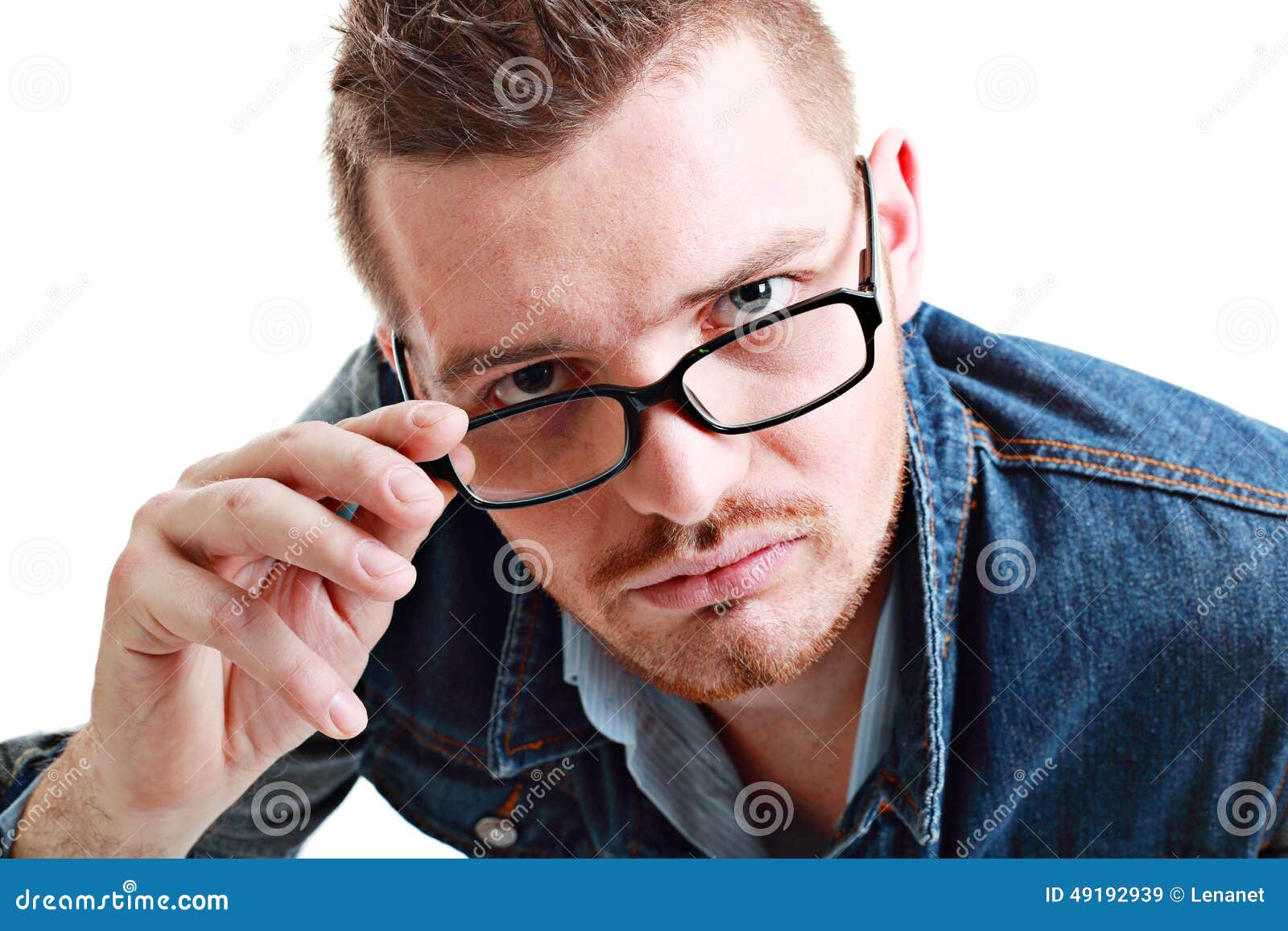 Man looking over stock image. Image of look, fashion - 49192939
