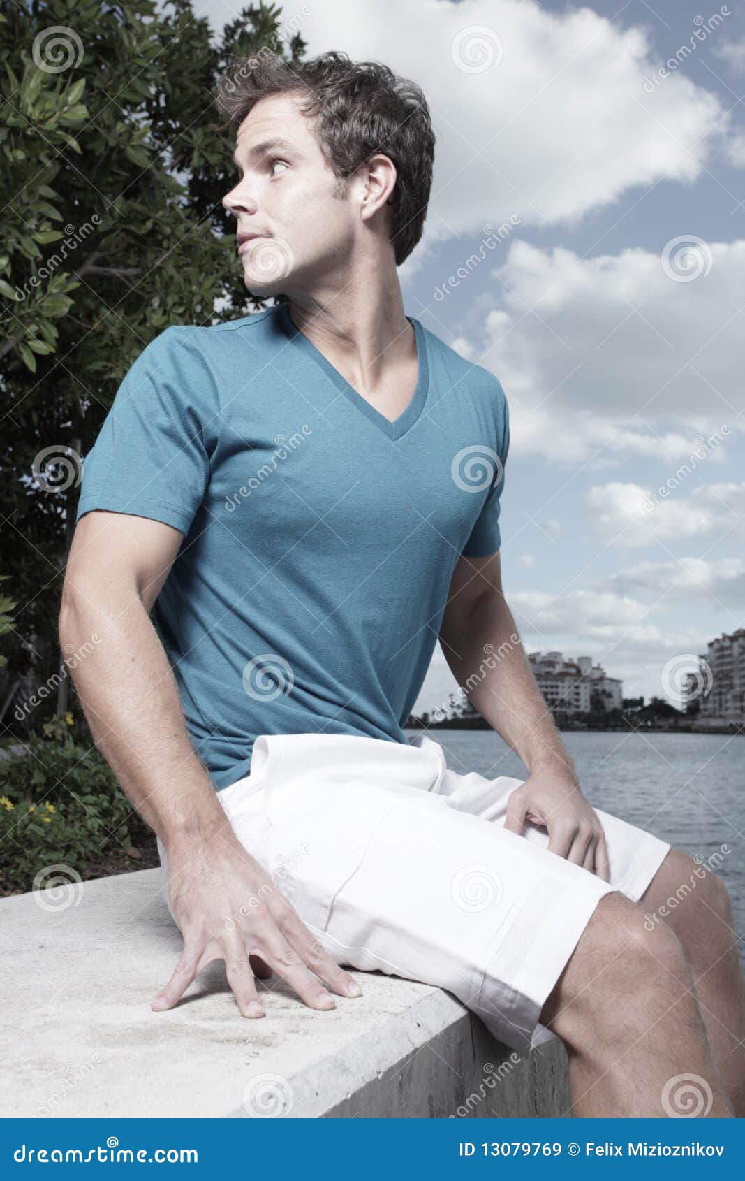 Man Looking Over His Shoulder Stock Image - Image of look, shoulder ...