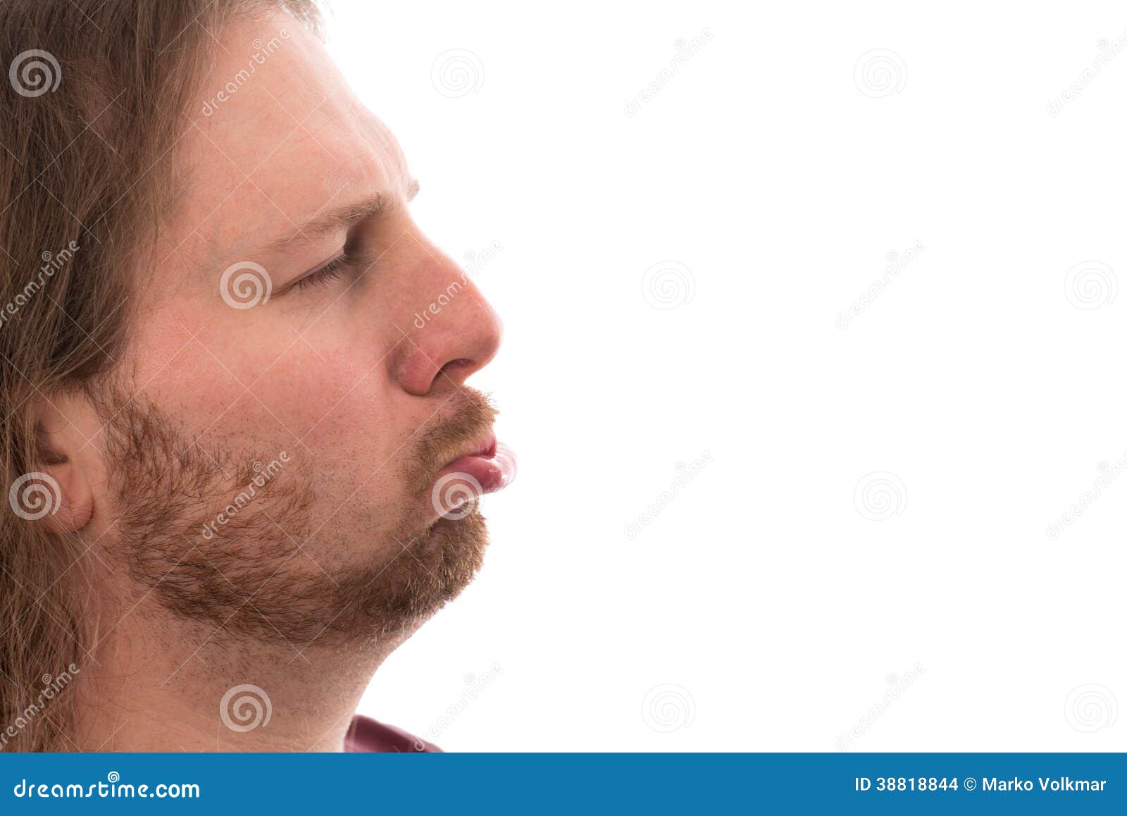 Man is looking skeptical stock photo. Image of long, expression - 38818844