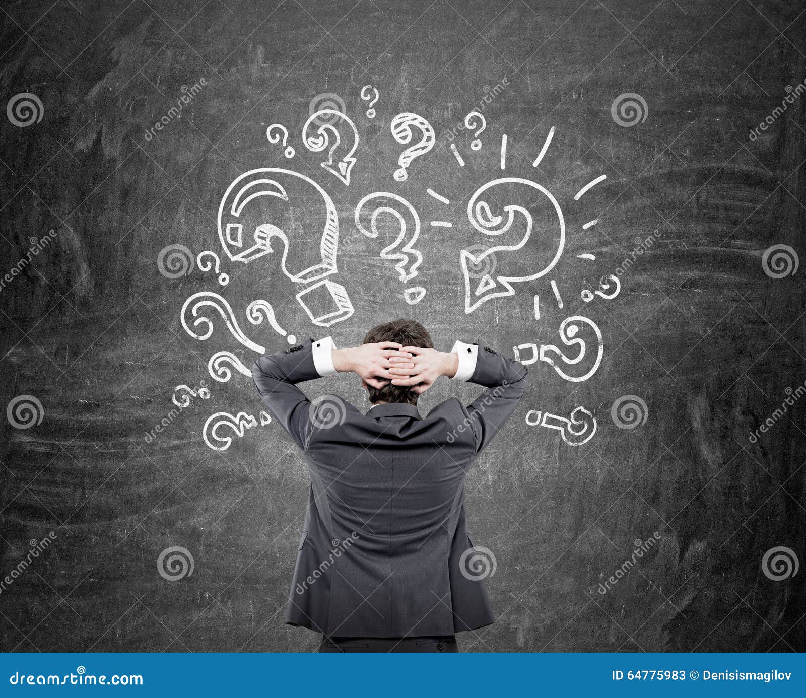 Man looking for solution stock image. Image of achievement - 64775983