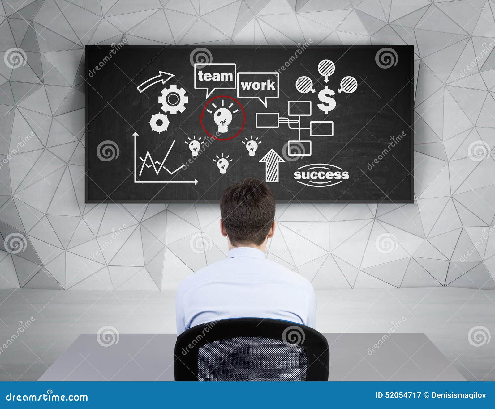 Man Looking at Teamwork Concept Stock Image - Image of deal, meeting ...