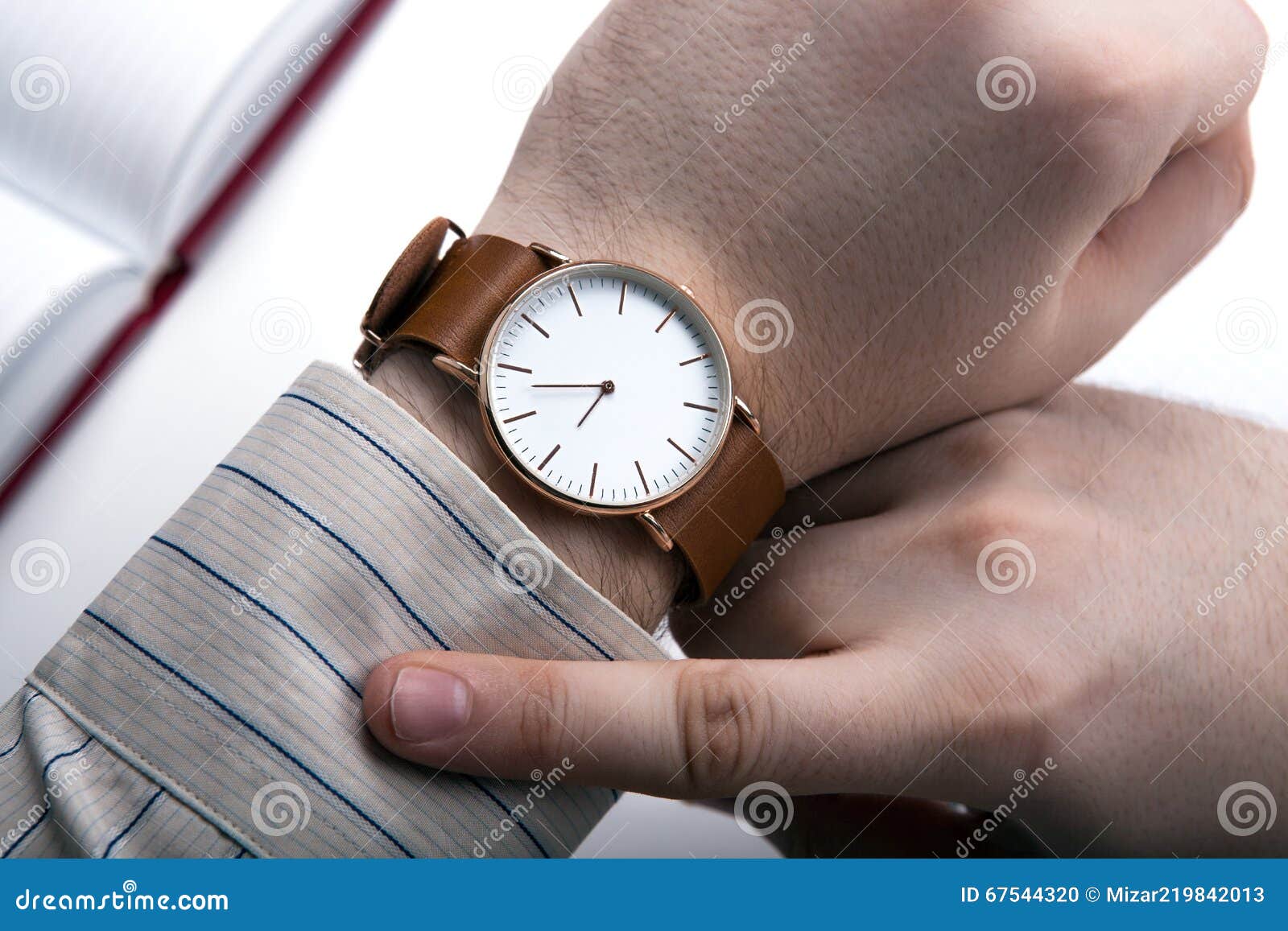 Man Looking at the Time Close Up Stock Photo - Image of style, watch ...