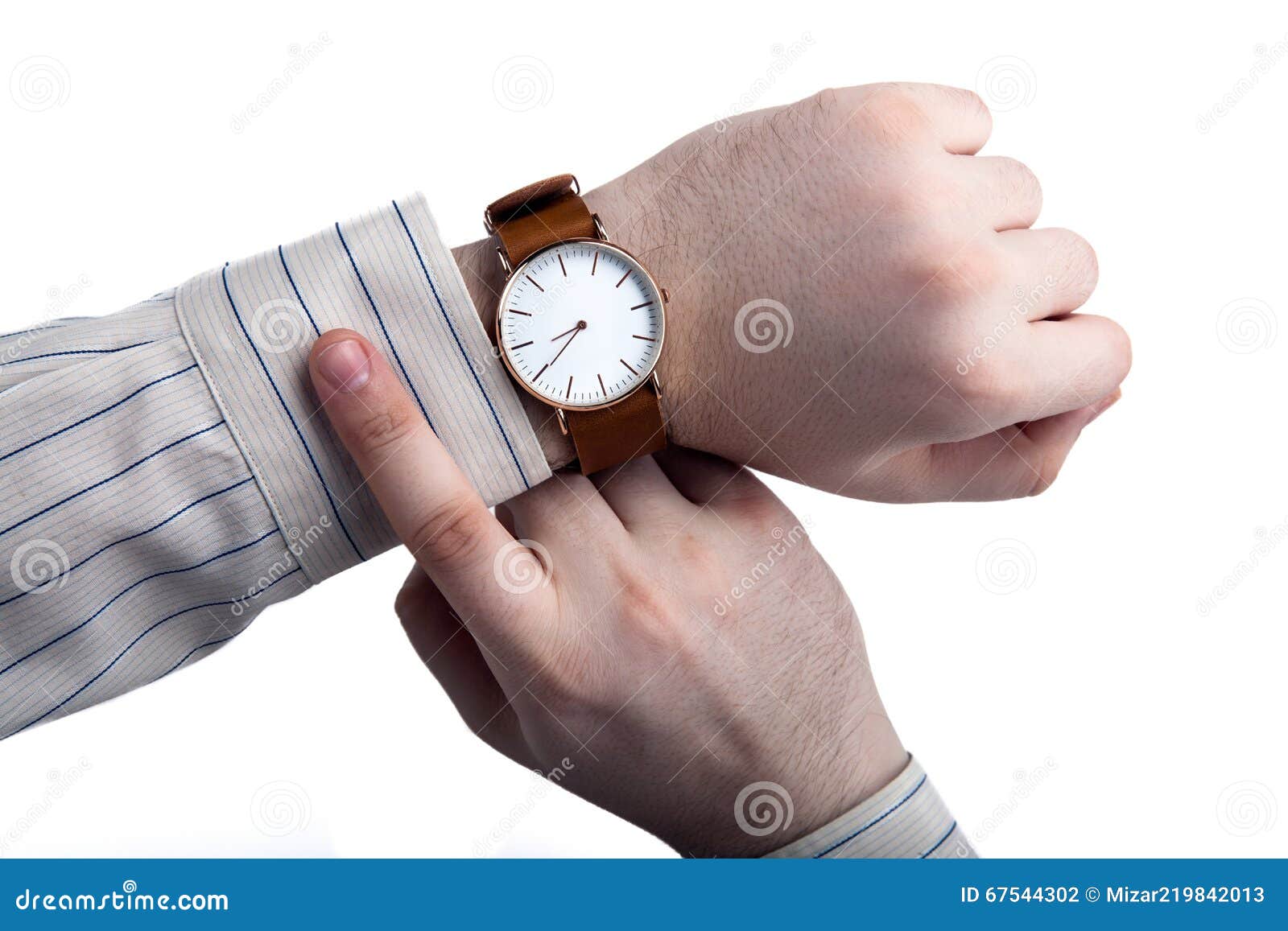 Man Looking at the Time Close Up Stock Photo - Image of face ...