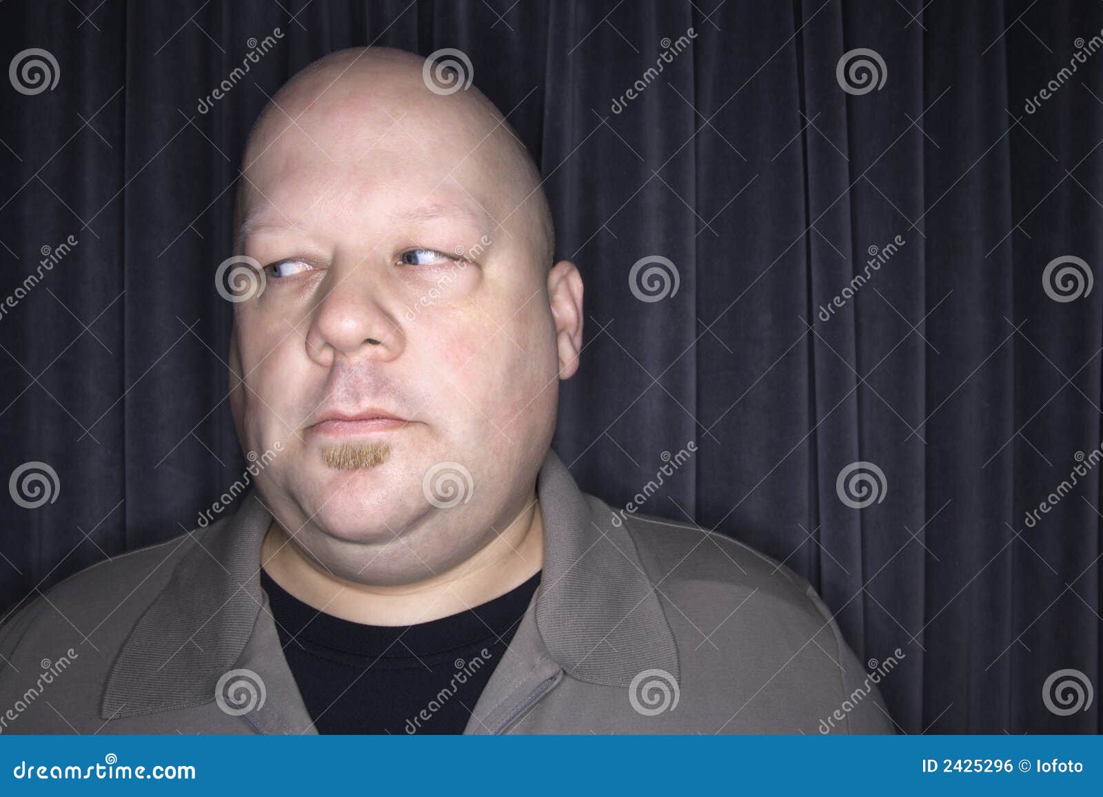 Man looking to side. stock photo. Image of adult, goatee - 2425296