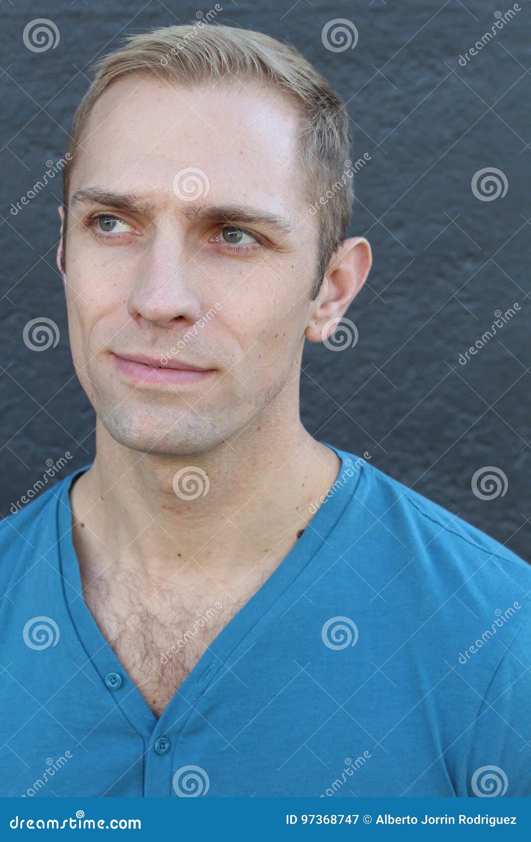 Man Looking Up and Wishing Something Stock Image - Image of expectant ...