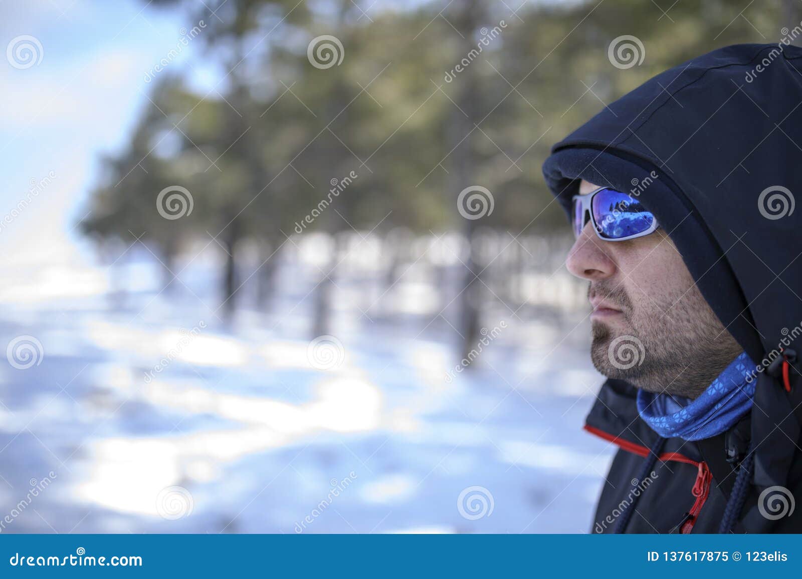 Man Looking at View stock image. Image of male, adult - 137617875
