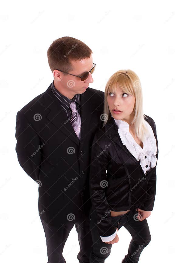 Man looking at woman stock photo. Image of couple, hand - 20070442
