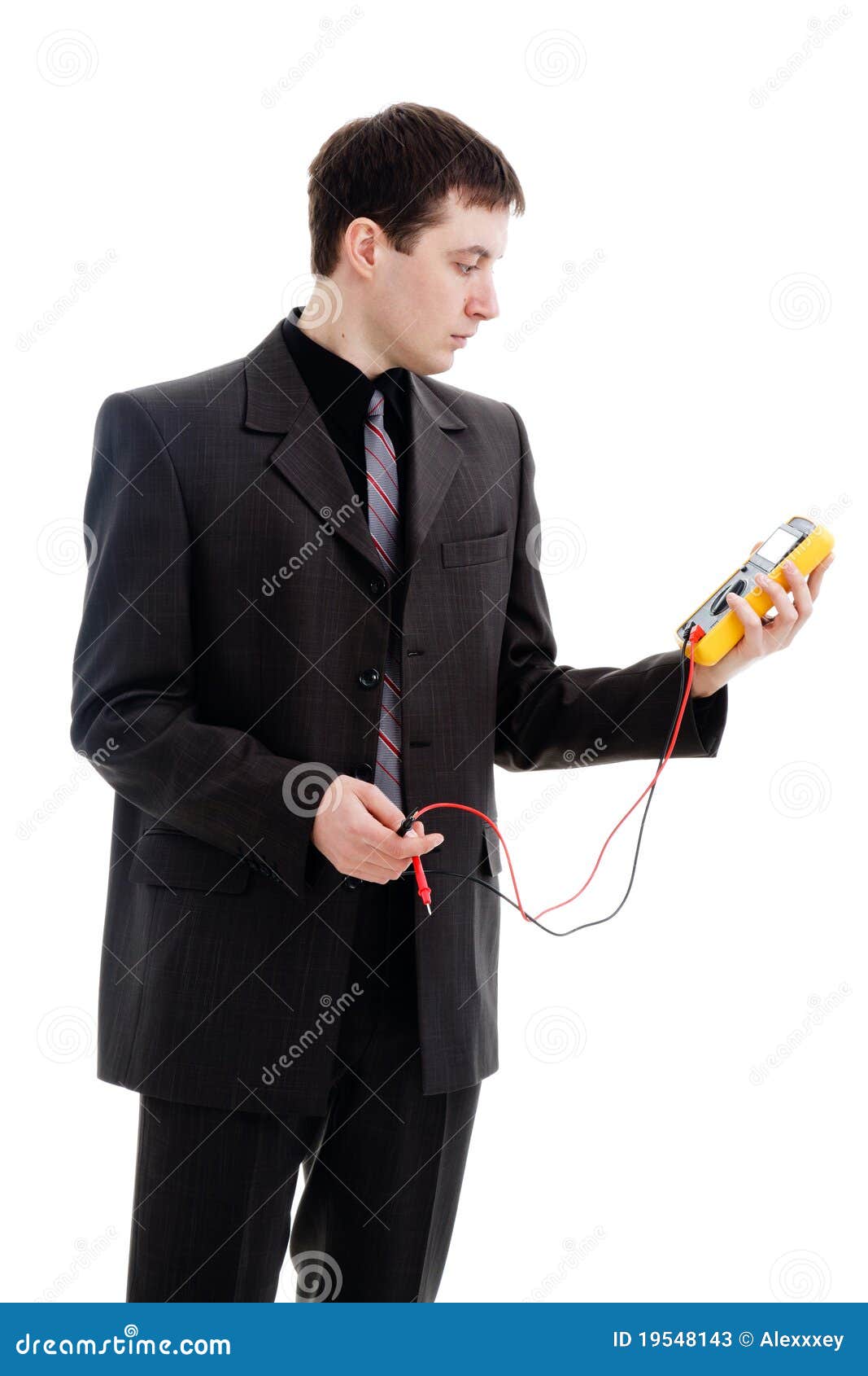 Test Or Testimony Symbol. Businessman Turns Wooden Cubes And Changes ...