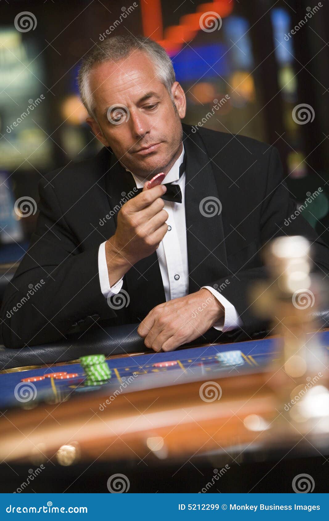Man Losing at Roulette Table Stock Image - Image of nightlife, playboy ...