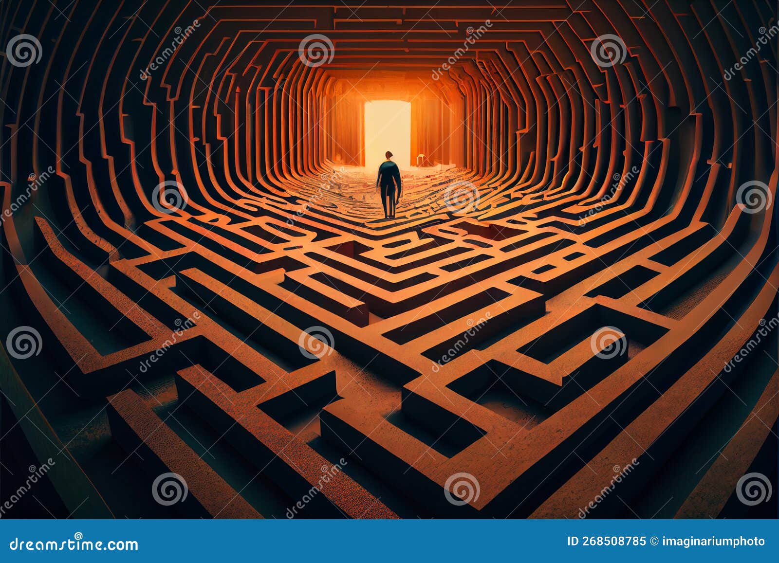 A Complex Labyrinth Is Expertly Crafted With Absolute Precision A ...