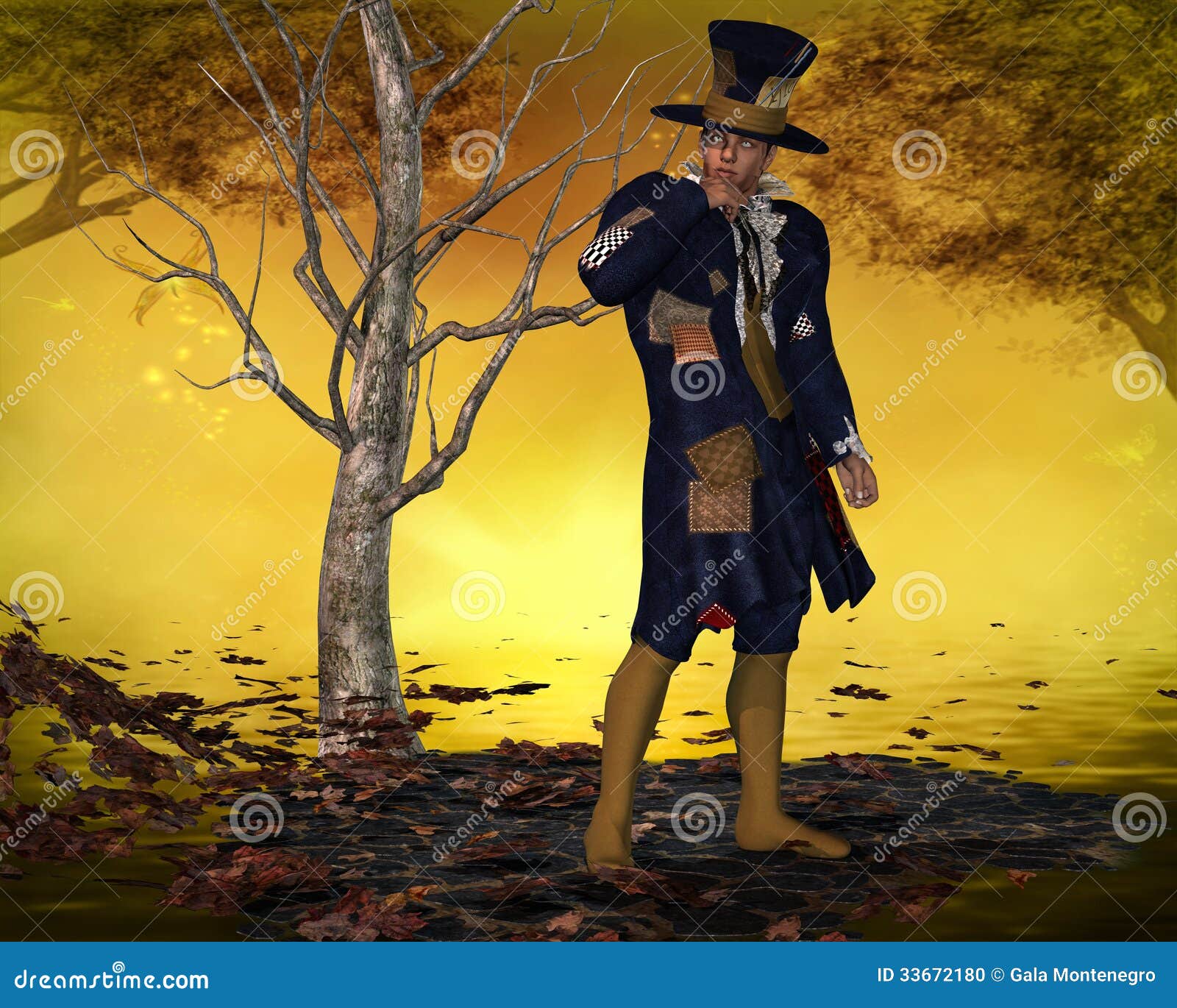 Man lost in thought stock illustration. Illustration of thought - 33672180