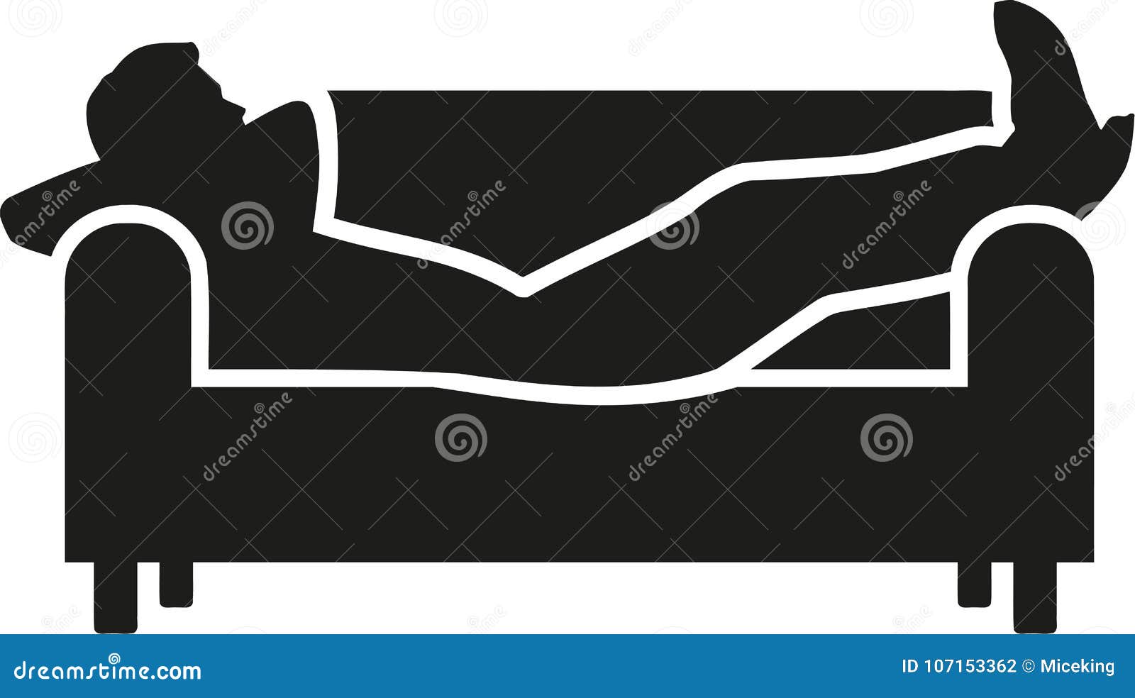 Man Lying on a Sofa Silhouette Stock Illustration - Illustration of ... Man Lying on a Sofa Silhouette Stock Illustration - Illustration of ...