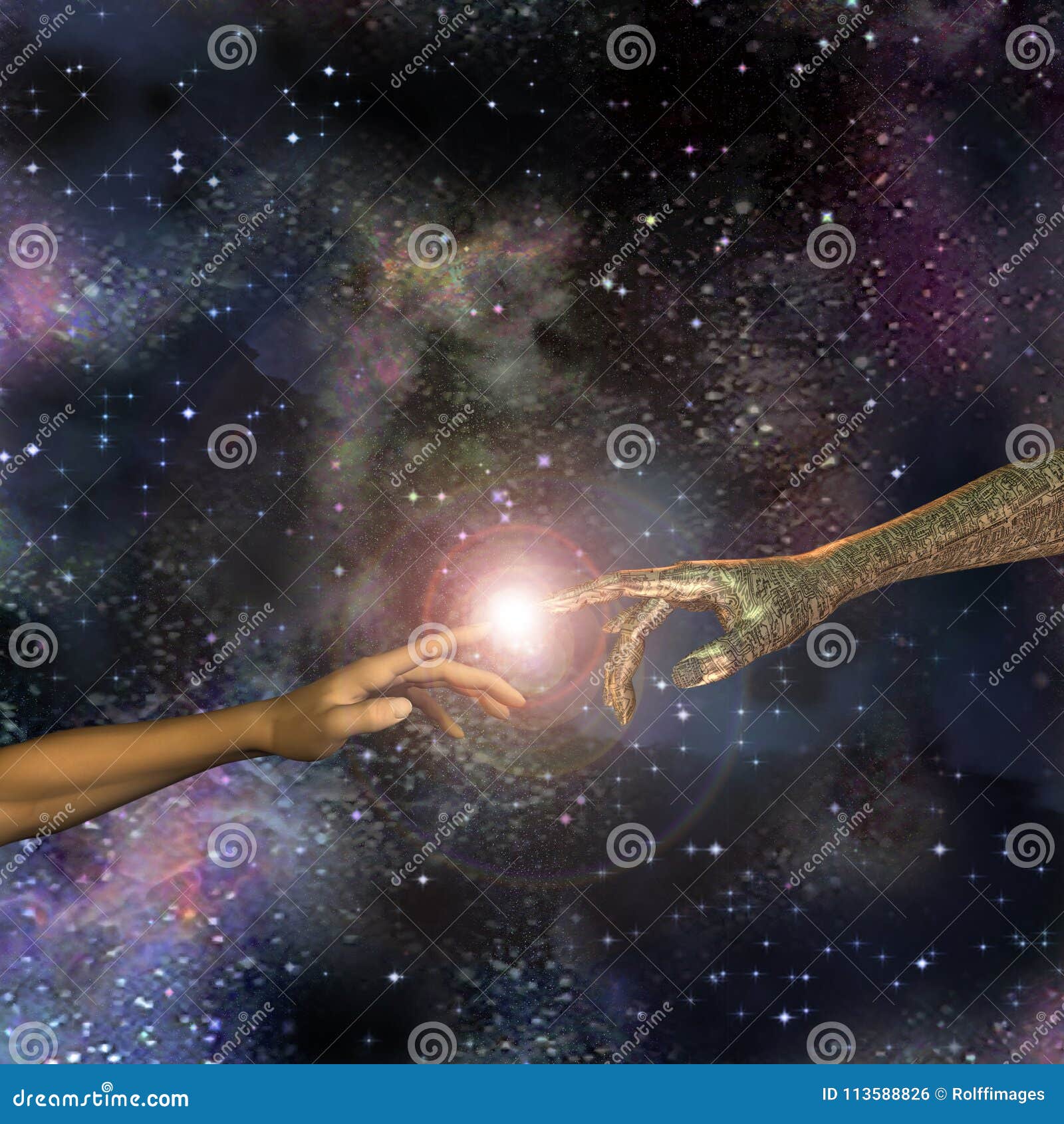 Man and Machine stock illustration. Illustration of design - 113588826