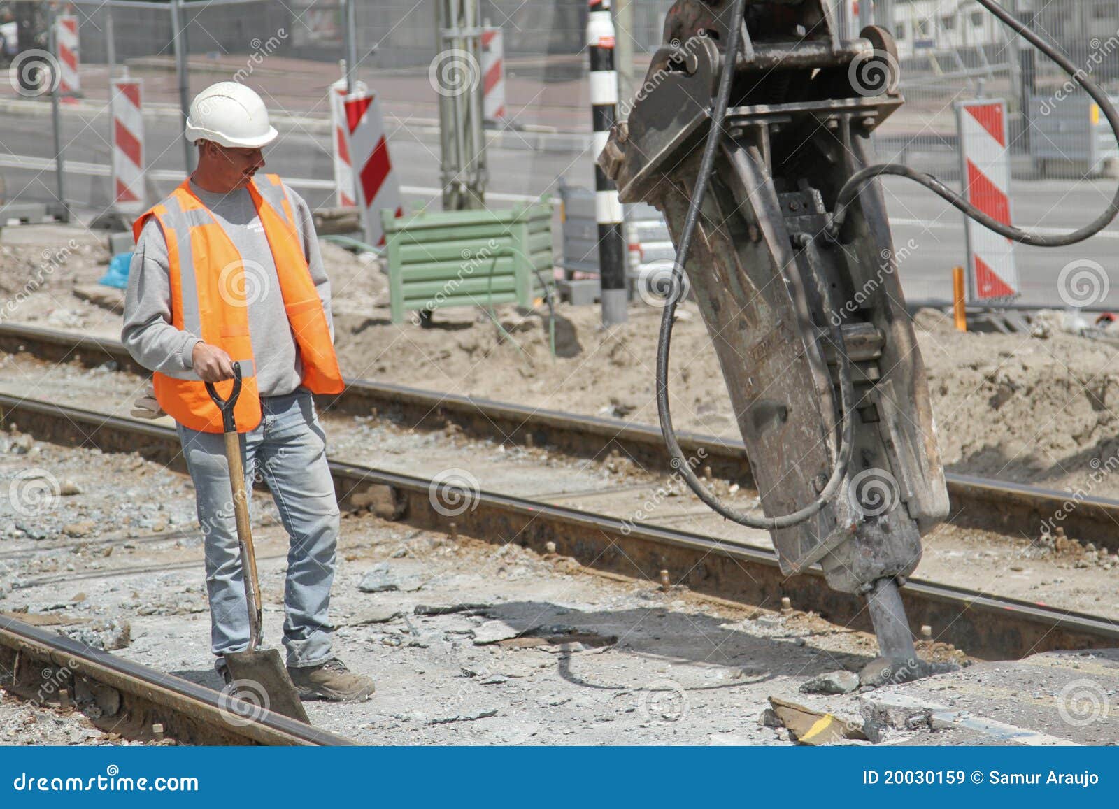 Man And Machine At Work Editorial Stock Image - Image: 20030159