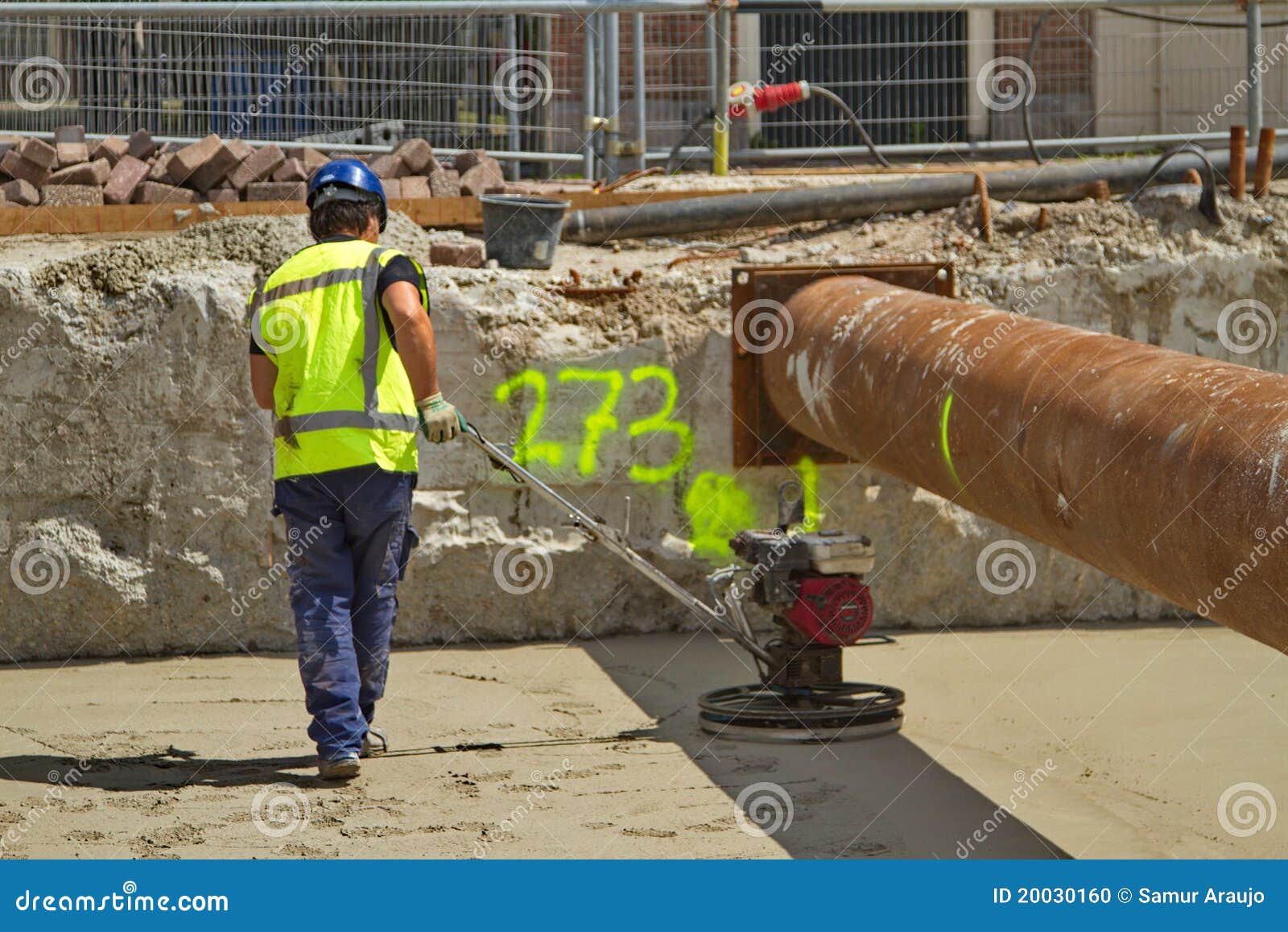 Man and Machine at work editorial image. Image of braking - 20030160