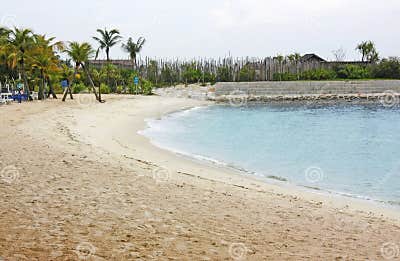 Man made beach stock image. Image of calm, building, blue - 6181467