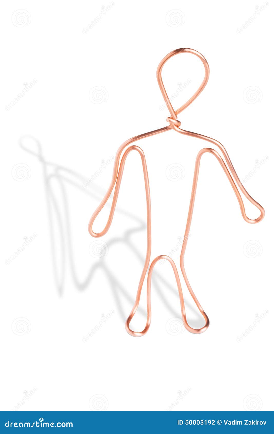 Man made from copper wire stock photo. Image of male - 50003192