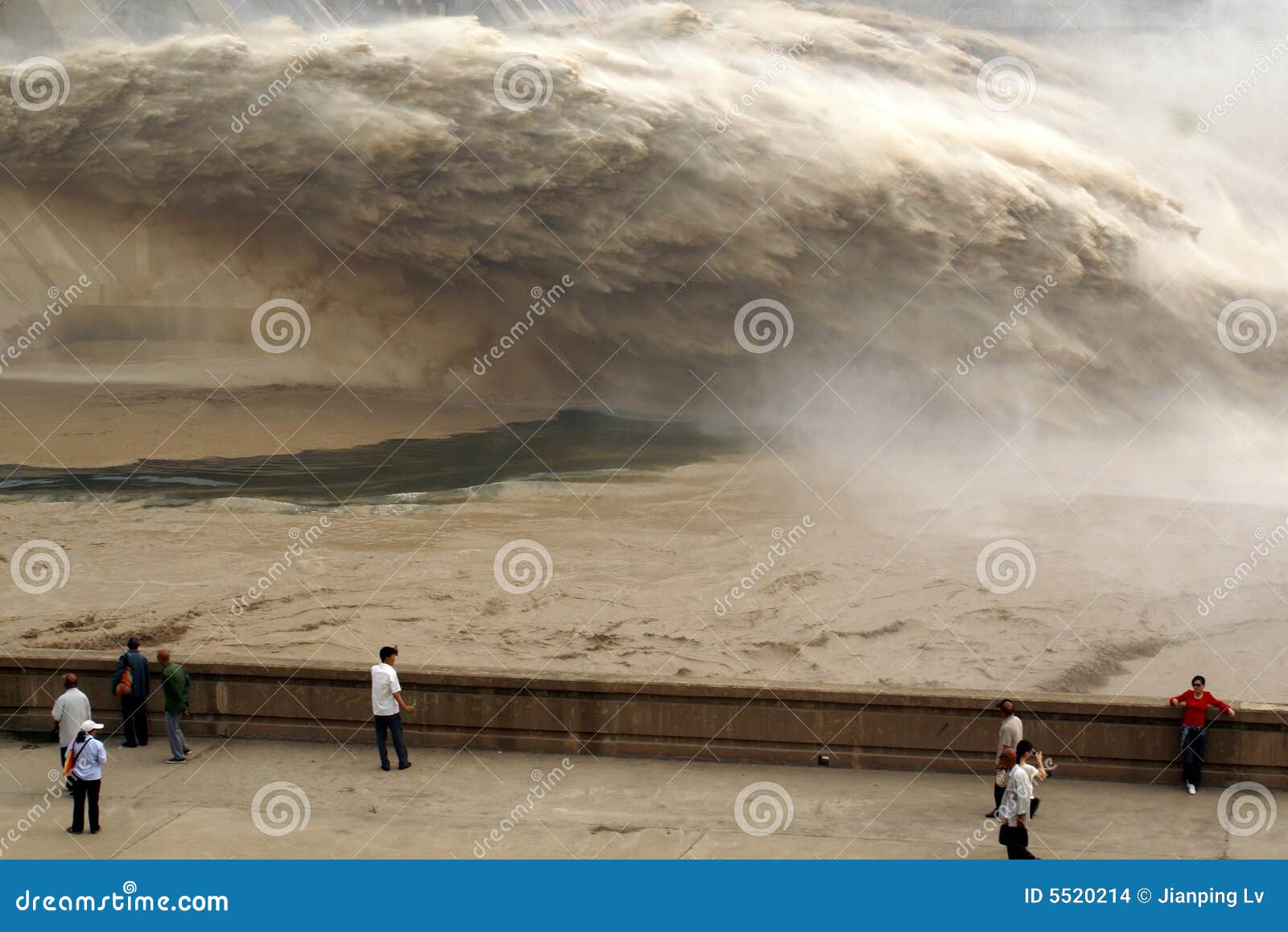 A Man-made Dam Outlet Flood Pe Editorial Stock Image - Image of ...