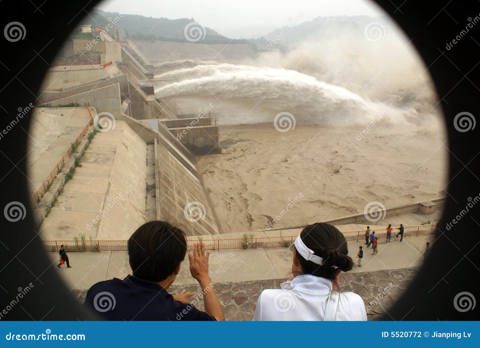 A Man-made Dam Outlet Flood Peak Editorial Photography - Image of china ...