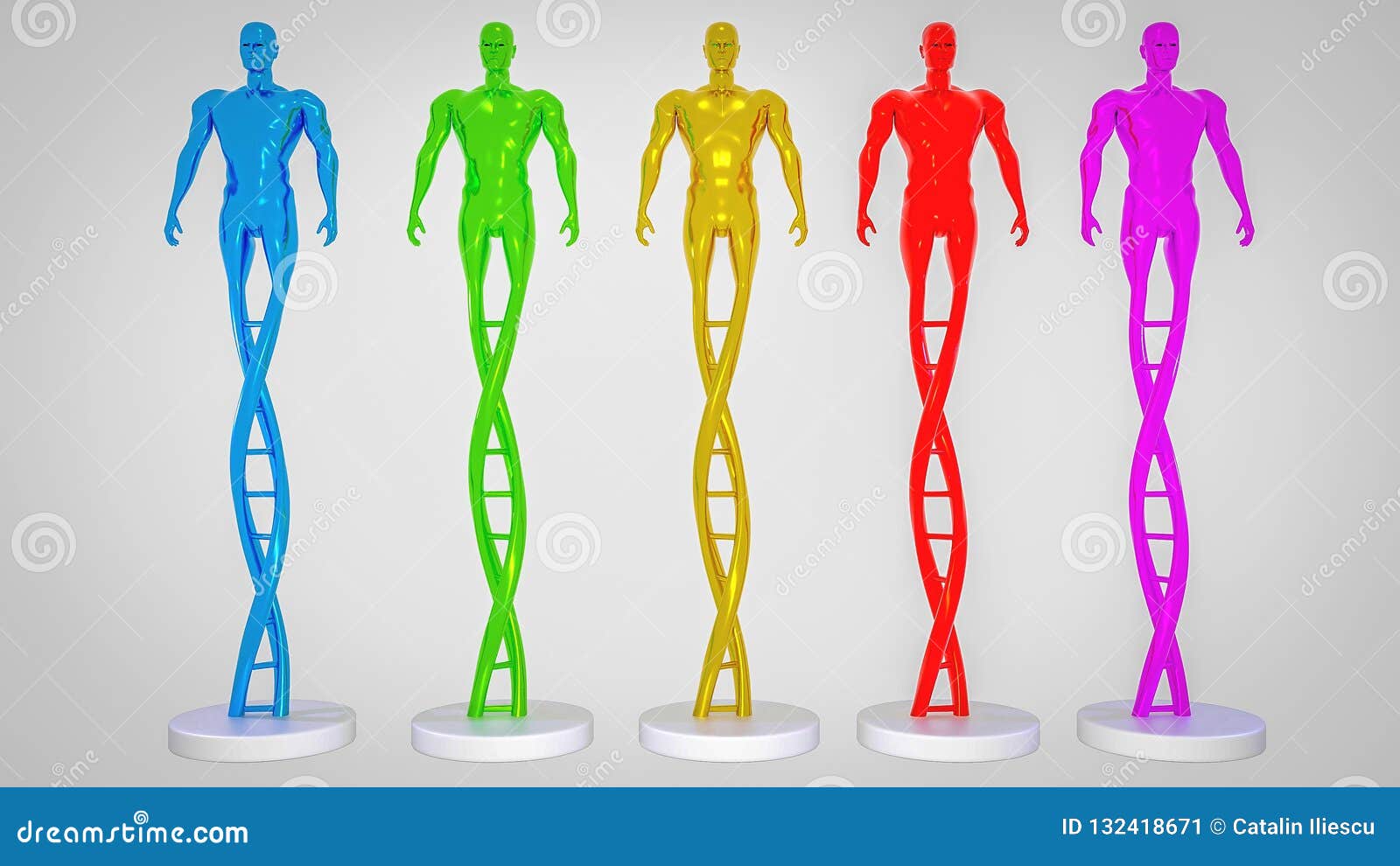 Man Made from DNA Concept CRISPR and Gene Editing Concept, DNA ...