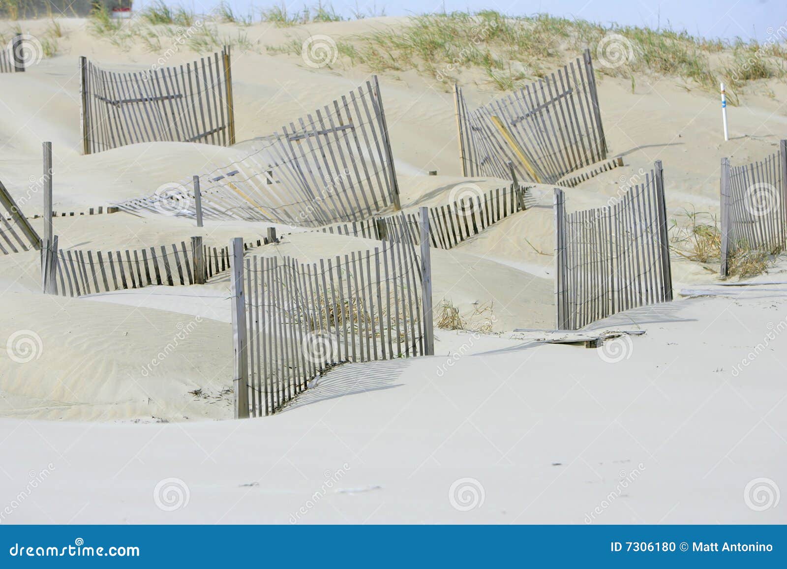 Man made dunes stock photo. Image of waves, grass, dunes - 7306180