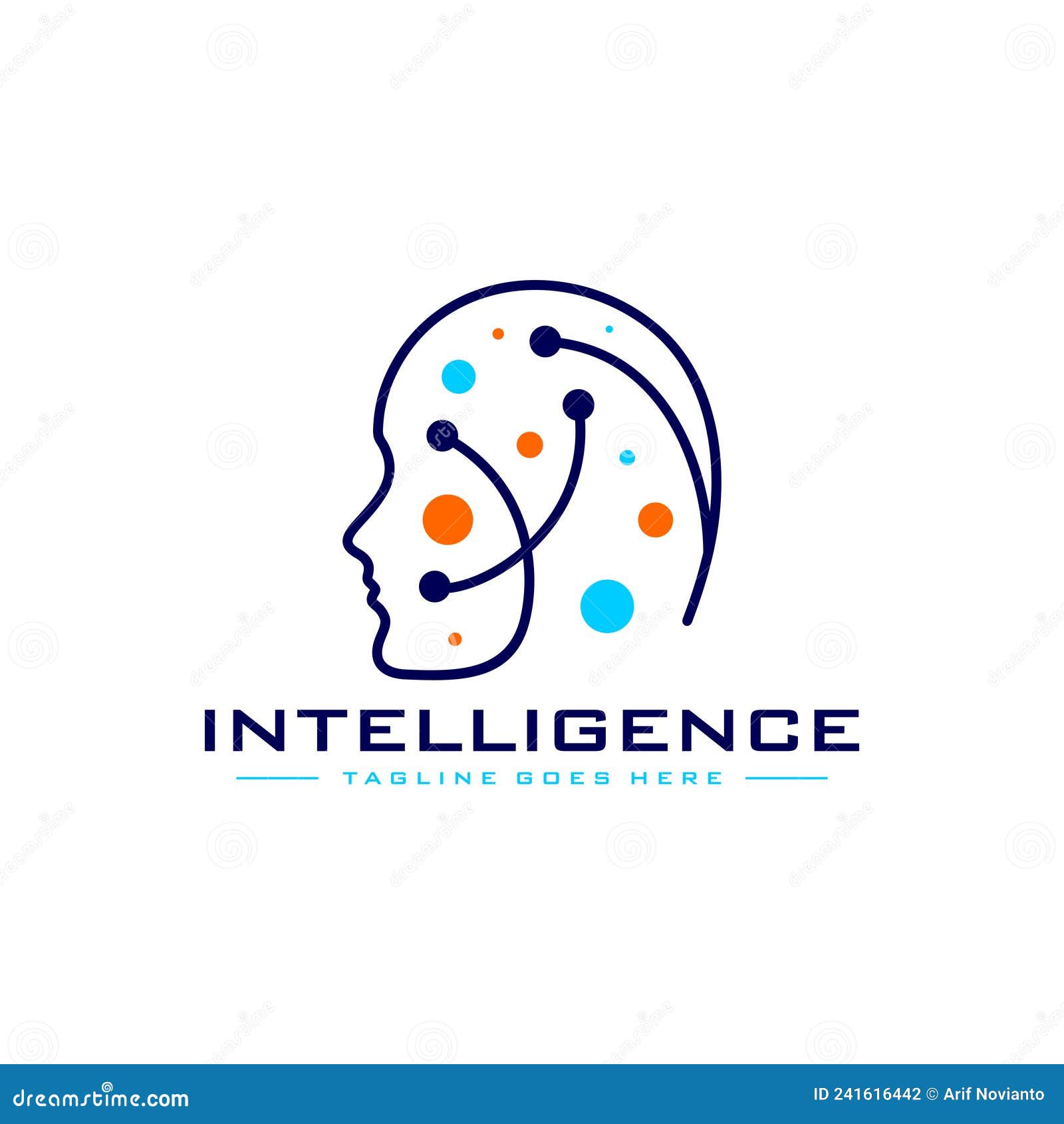 Man-made Intelligence Technology Illustration Logo Stock Vector ...
