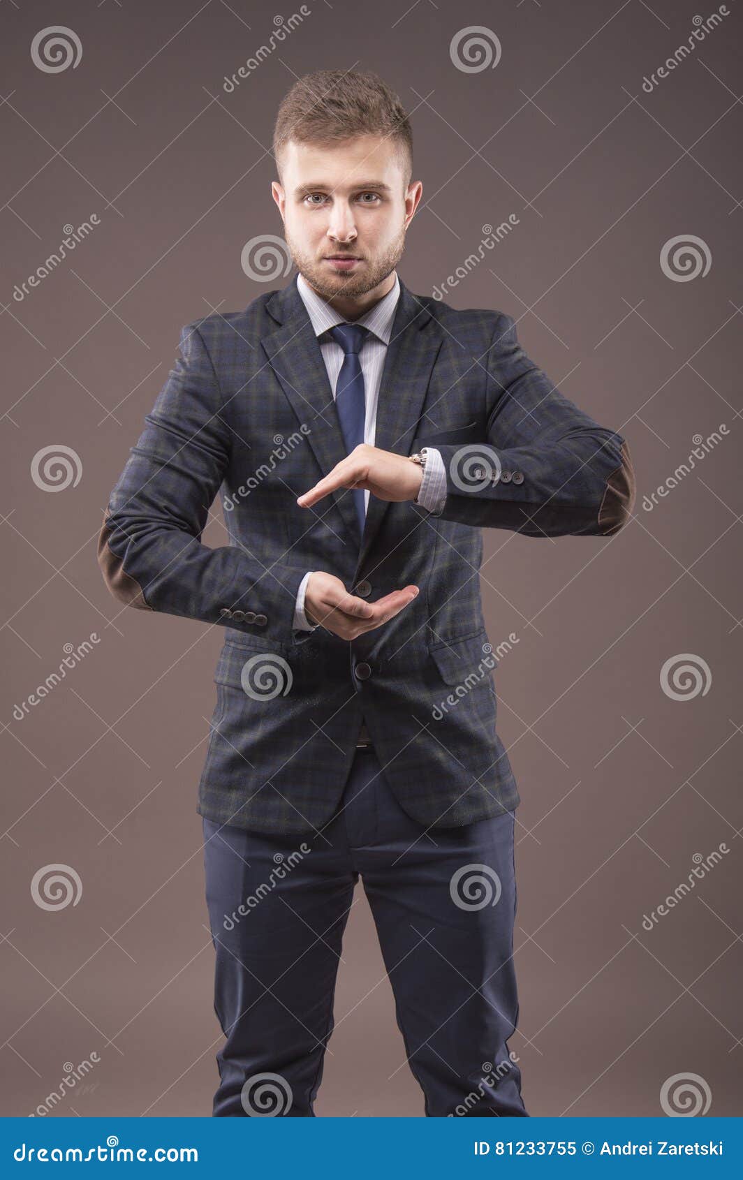Man Made a Shape of a Ball from His Hands Stock Image - Image of power ...