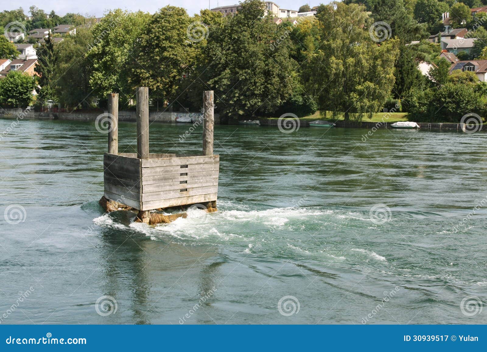 Man-made Vortex N the River Stock Image - Image of wood, sports: 30939517