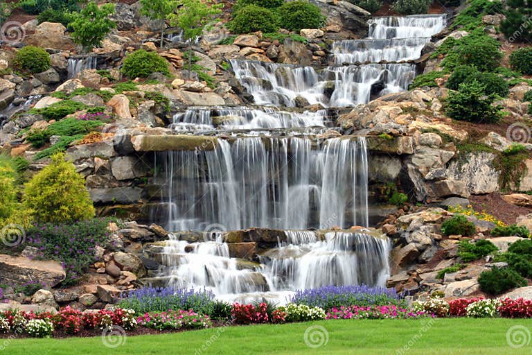 Man made Waterfall stock photo. Image of flow, gravity - 5880028