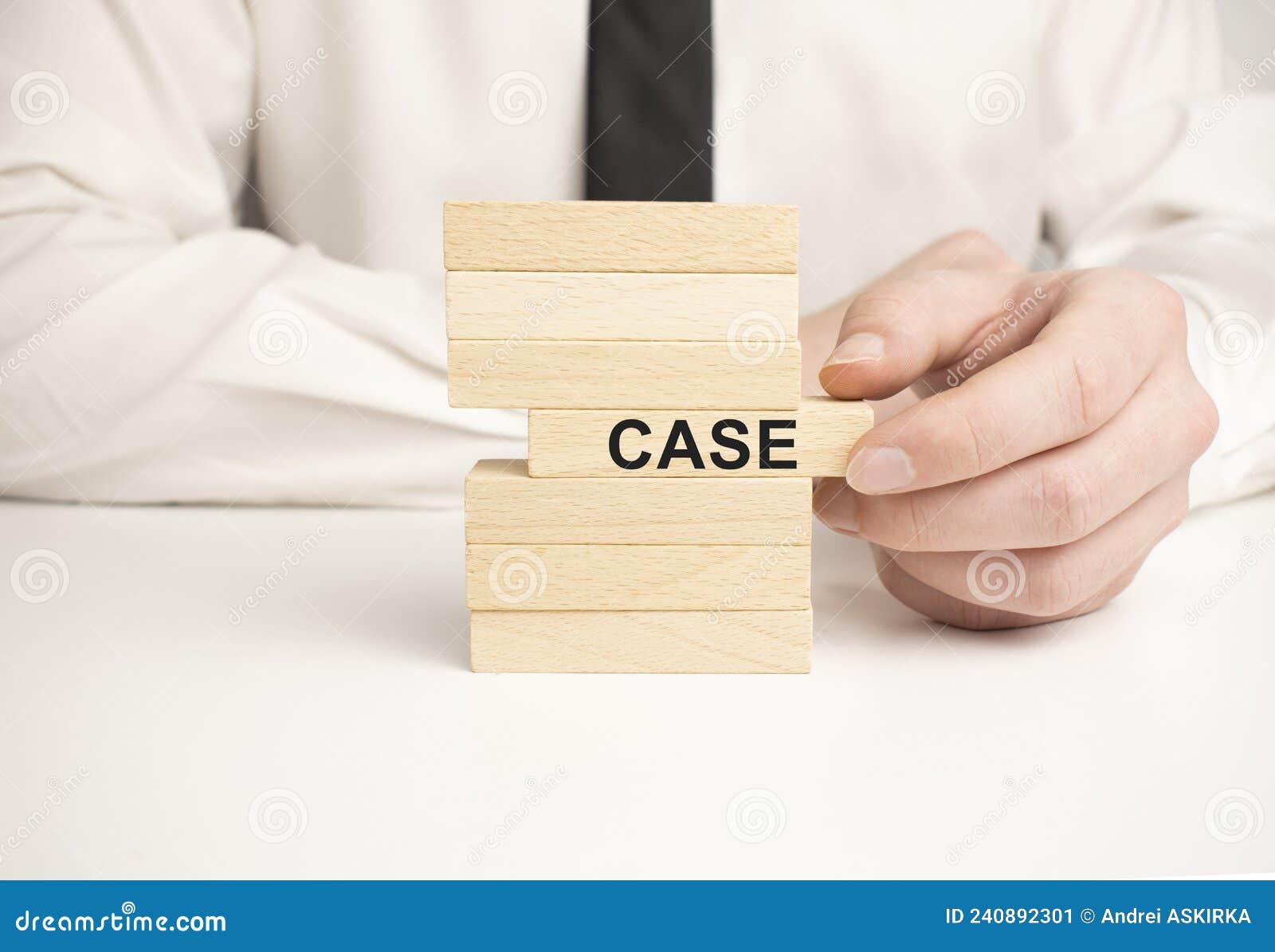 Man Made Word Case with Wood Blocks Stock Image - Image of datum, text ...