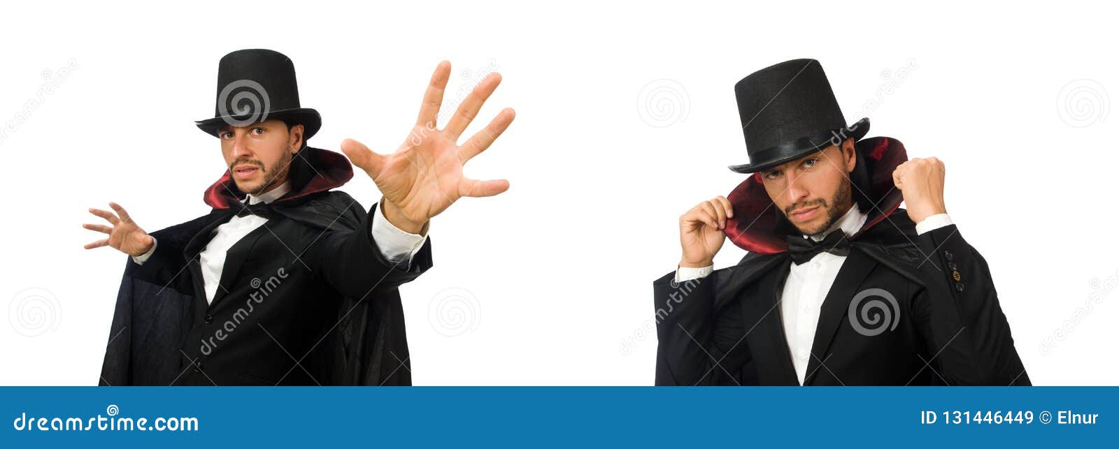 The Man Magician Isolated on White Stock Image - Image of coke ...