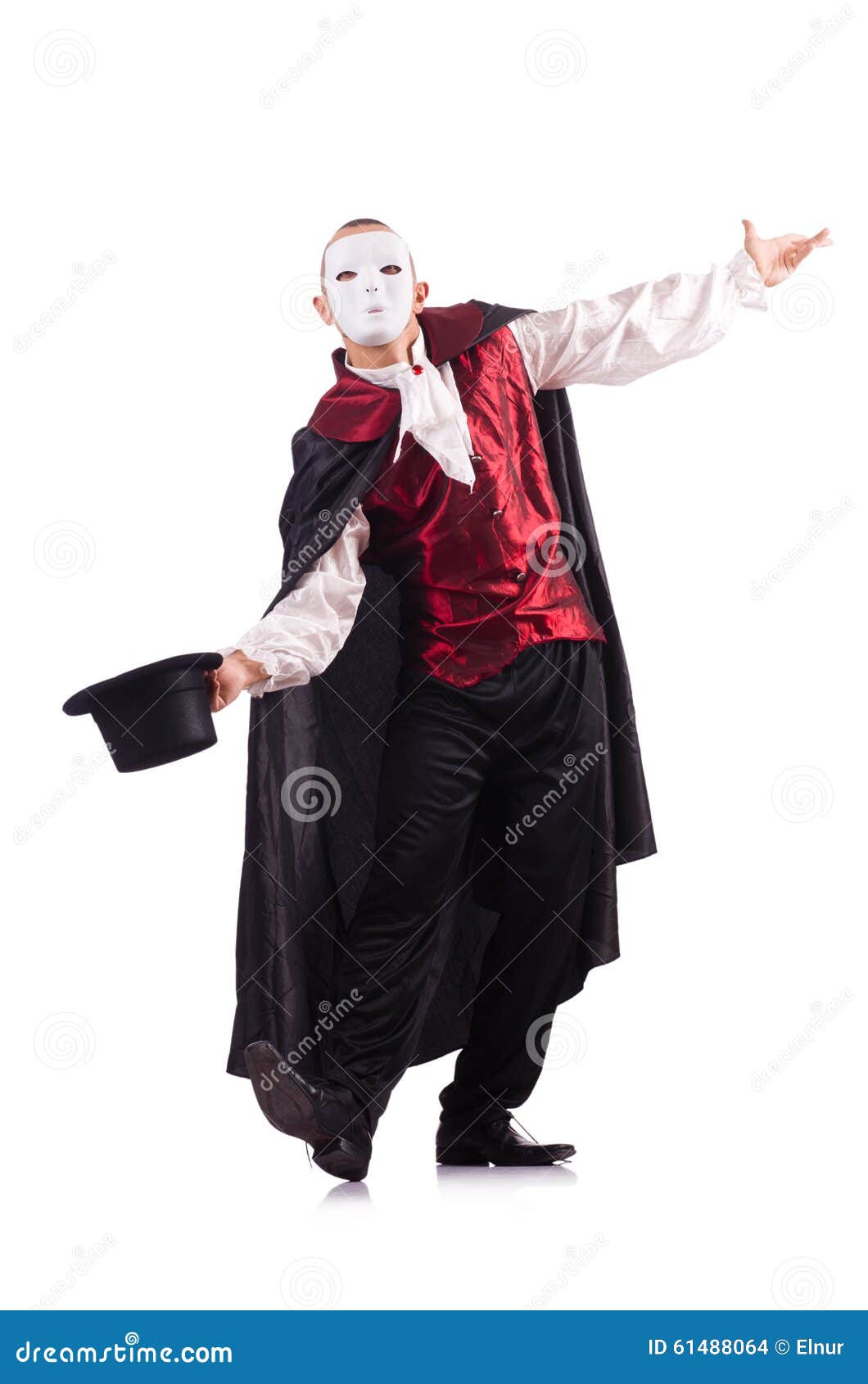 The Man Magician Isolated on White Stock Photo - Image of fantasy ...