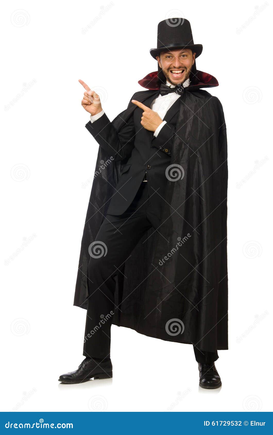 The Man Magician Isolated on White Stock Photo - Image of illusionista ...