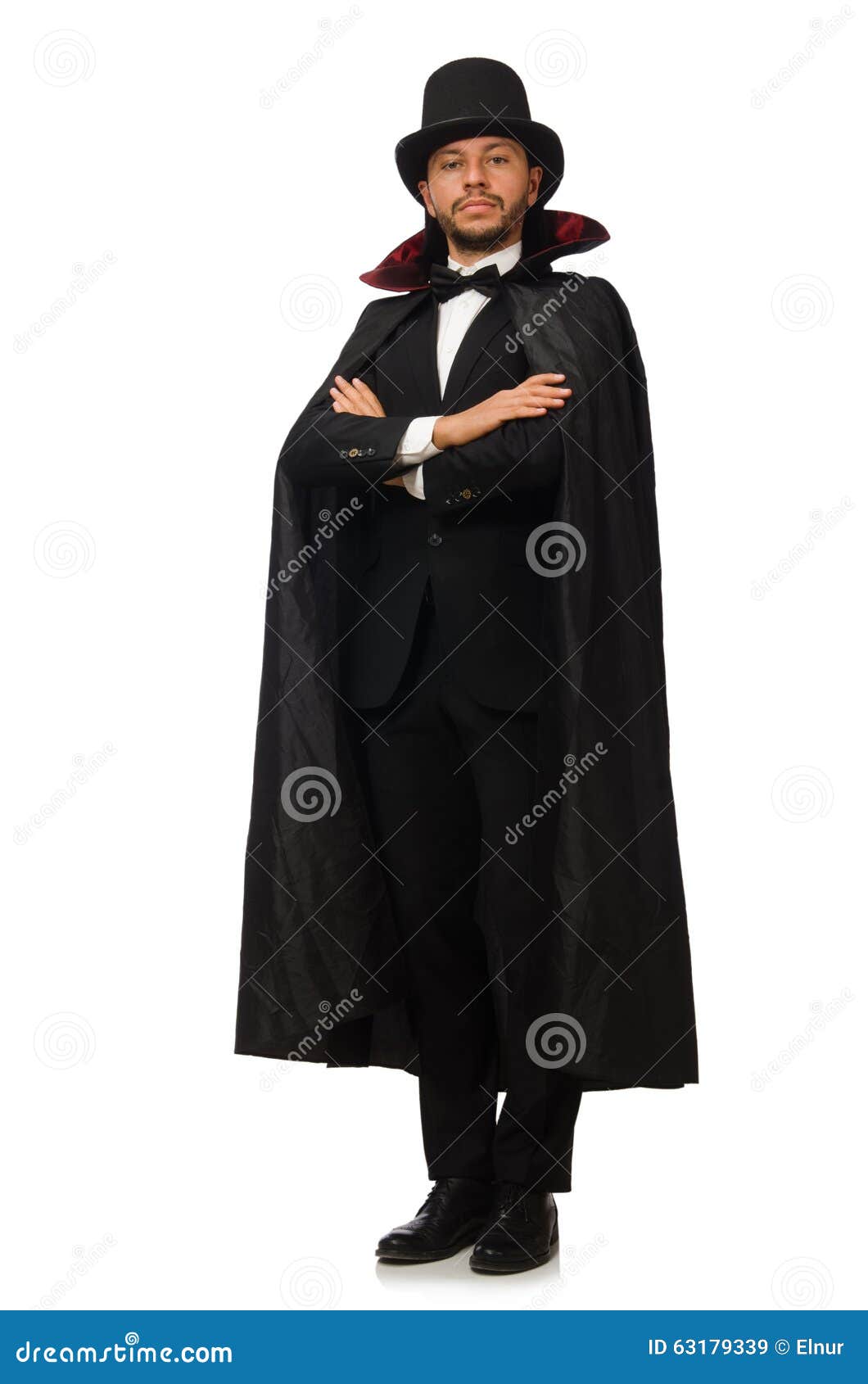The man magician on white stock image. Image of billycock - 63179339