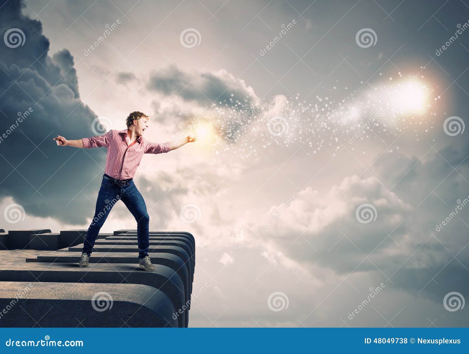 Man magician stock photo. Image of hand, mystery, magictrick - 48049738